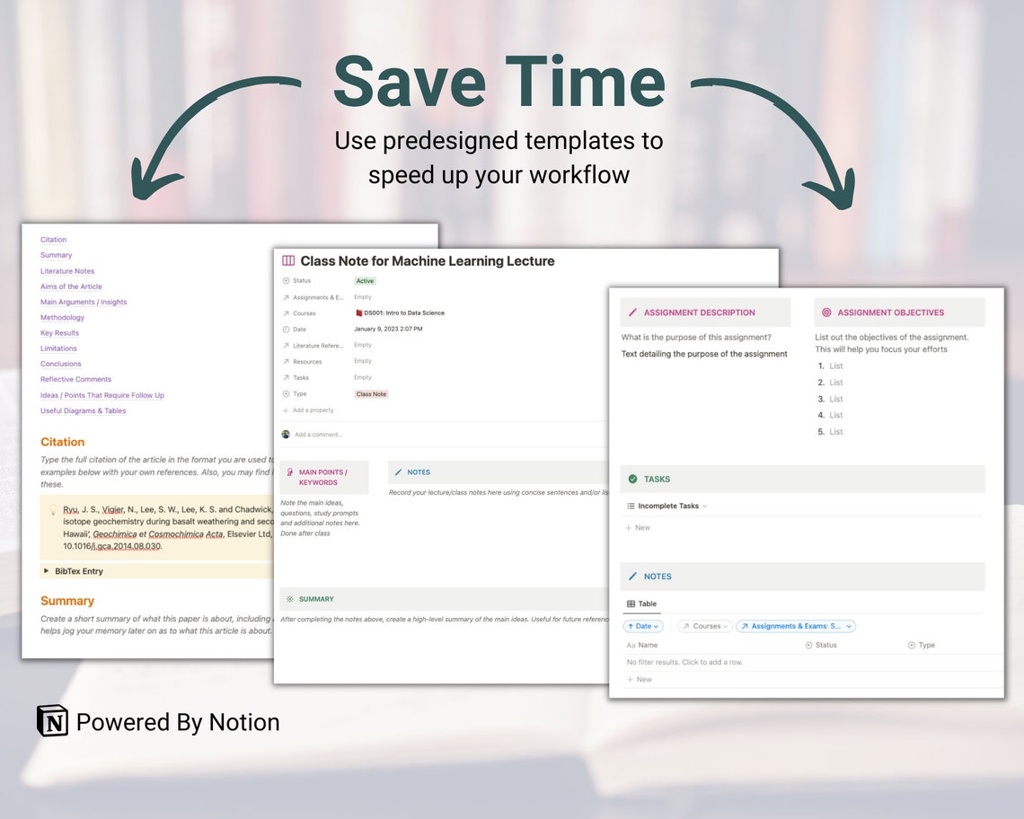 Notion Template Student Planner, Study Planner, Course Planner, College ...