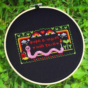 Arson Worm PDF Cross Stitch Pattern Digital Download Pattern, Even A ...