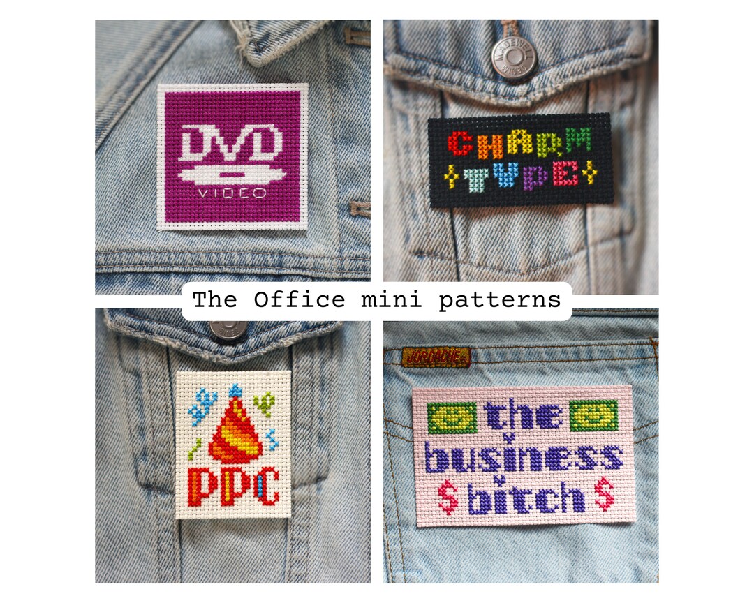 The Office Cross Stitch Mini Pattern Bundle PDF Digital Download, Cross ...