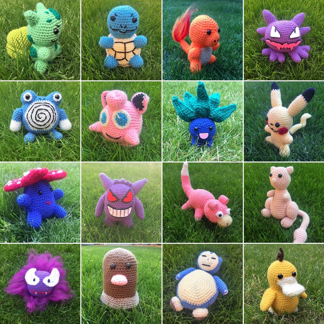 PDF Crochet Pattern | 16 Pokémon Crochet Patterns | Amigurumi Patterns ...