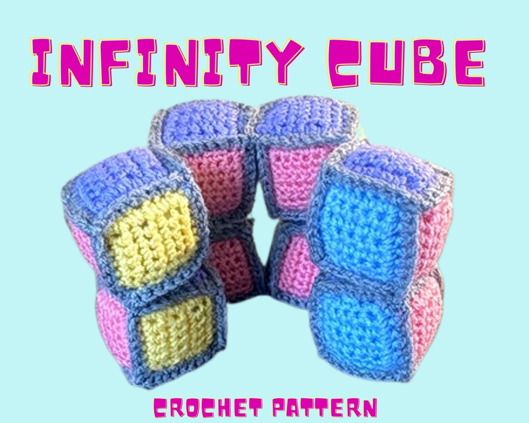 PDF Crochet Pattern | Infinity Cube | Fidget Toy | Crochet Toy ...