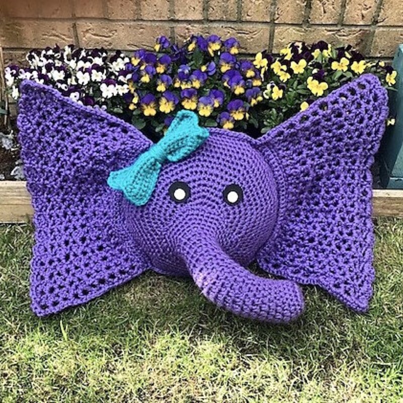Elephant Pillow - Etsy