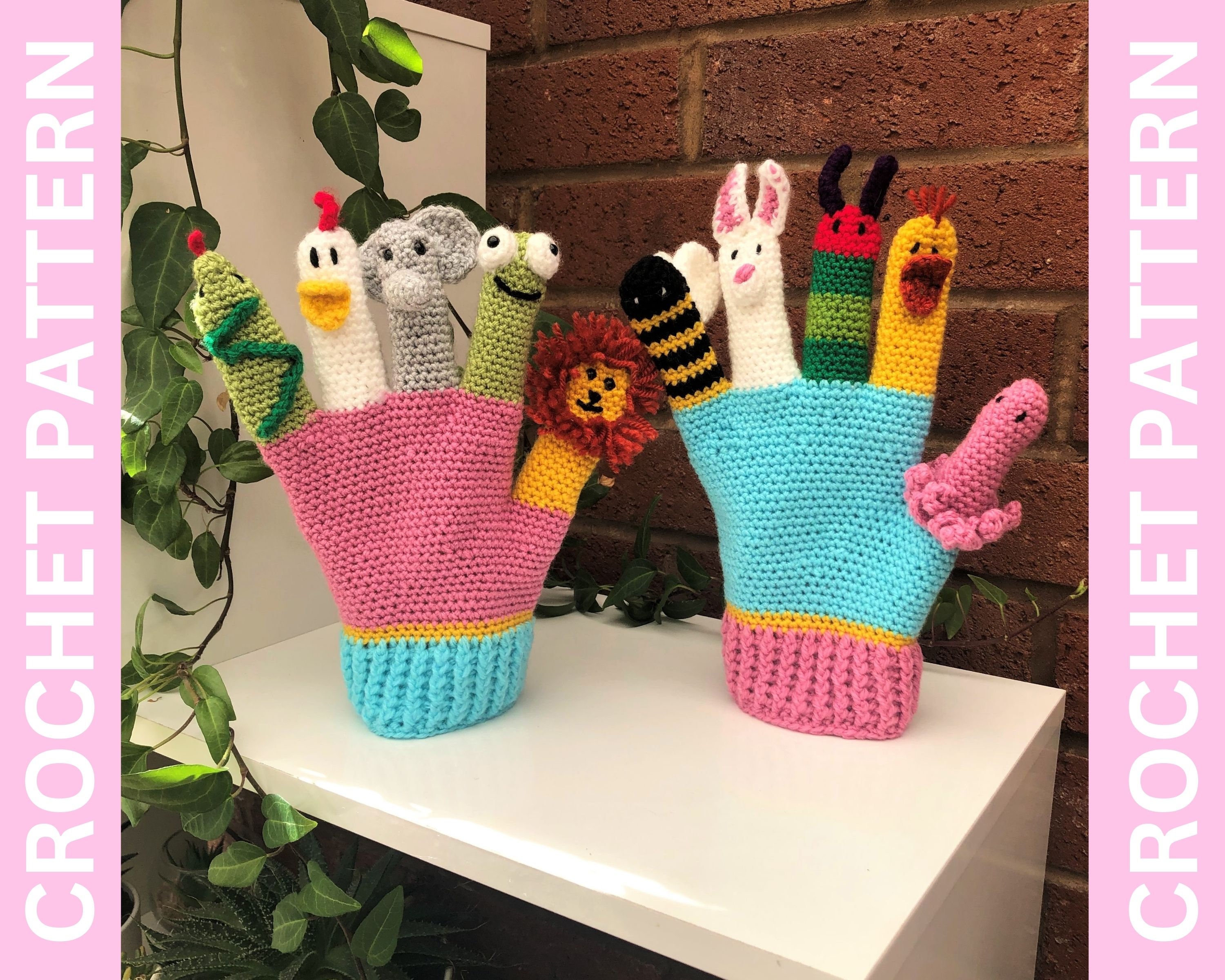 Finger Puppet Crochet Patterns Finger Puppets Crochet - Etsy