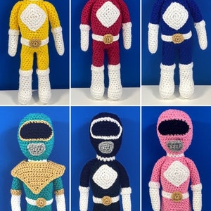 Power Rangers Crochet Pattern: Mighty Morphin Dolls (PDF Pattern) - Etsy
