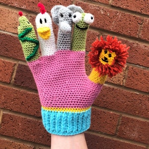 PDF Crochet Pattern | Finger Puppet Crochet Patterns | Finger Puppets ...