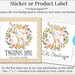 Editable Square Label, DIY Sticker, Editable Label, Product Label ...
