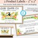 Chapstick Label, Editable Chapstick Label, Bath Product Label, DIY ...