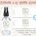 Spray Bottle Label, Editable Spray Bottle Label, DIY Spray Bottle Label ...