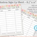 DIY Hostess Sign up Sheet, Editable Customer Sheet, DIY Customer Guest ...