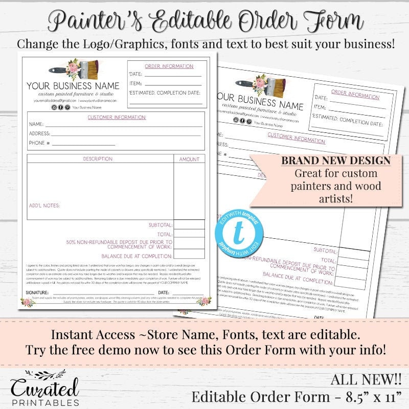 Custom Order Form - Etsy
