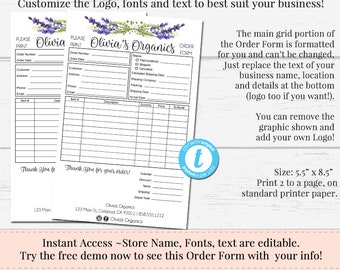 Order forms | Etsy