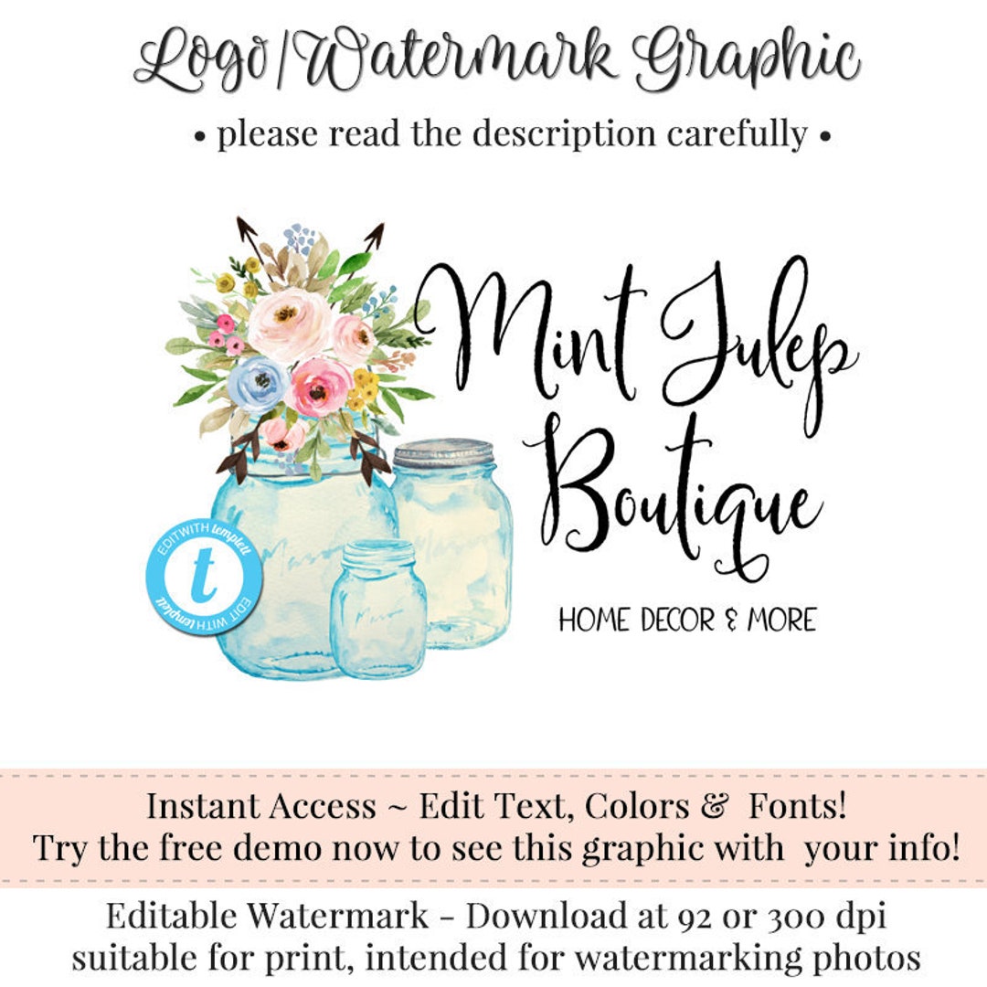 Watermark for Photos, Watermark Graphic, Watermark Logo, Branding ...