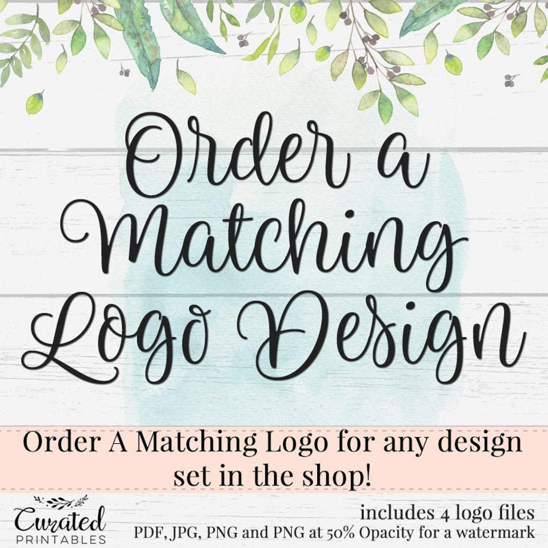 Matching Logo Design, Order a Matching Logo Design, Coordinating ...