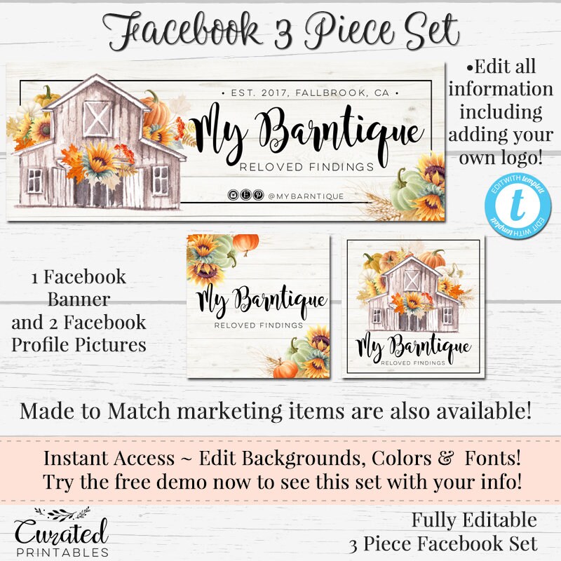 Farmhouse Round Sticker, Editable Label, 3 Inch Round Label, Barn Label ...