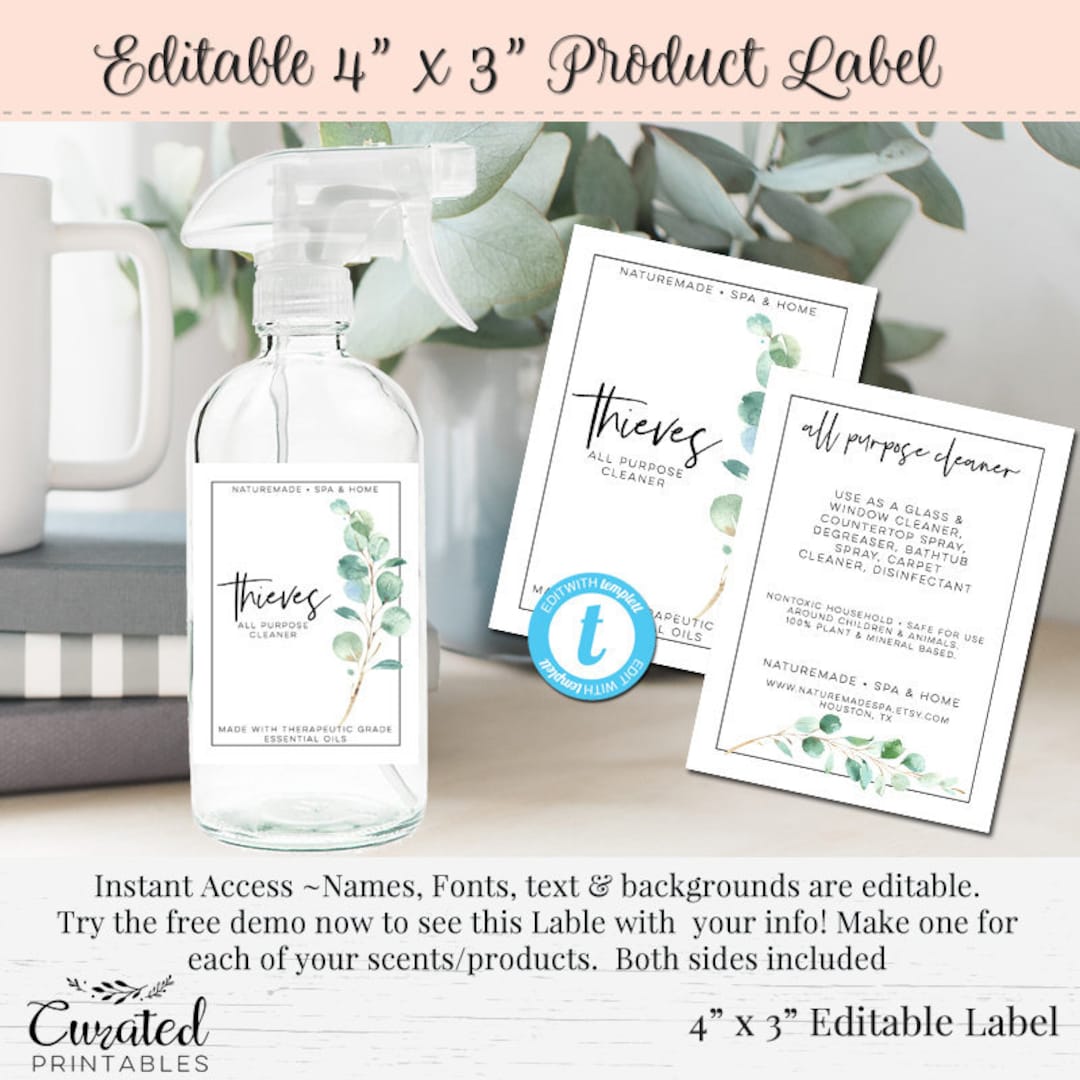 DIY Bottle Label, Editable Bottle Label, DIY Bottle Label, Bottle Label ...