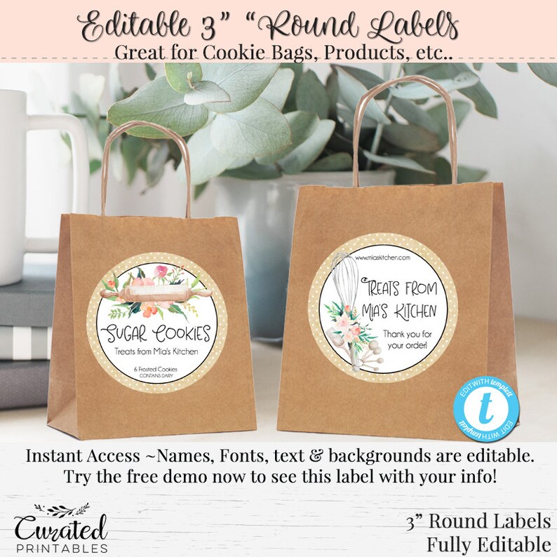 Baking Rack Card DIY Menu Editable Rack Card DIY Rack Card - Etsy