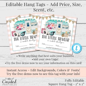 Trailer Business Card, DIY Business Card,camper Business Card, Business ...