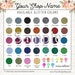 Siser Easyweed Glitter Color Chart, Custom Color Chart, Vinyl Color ...