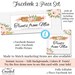 Rack Card,cookie Menu, Bakery Services, Bakery Menu, DIY Card, Editable ...