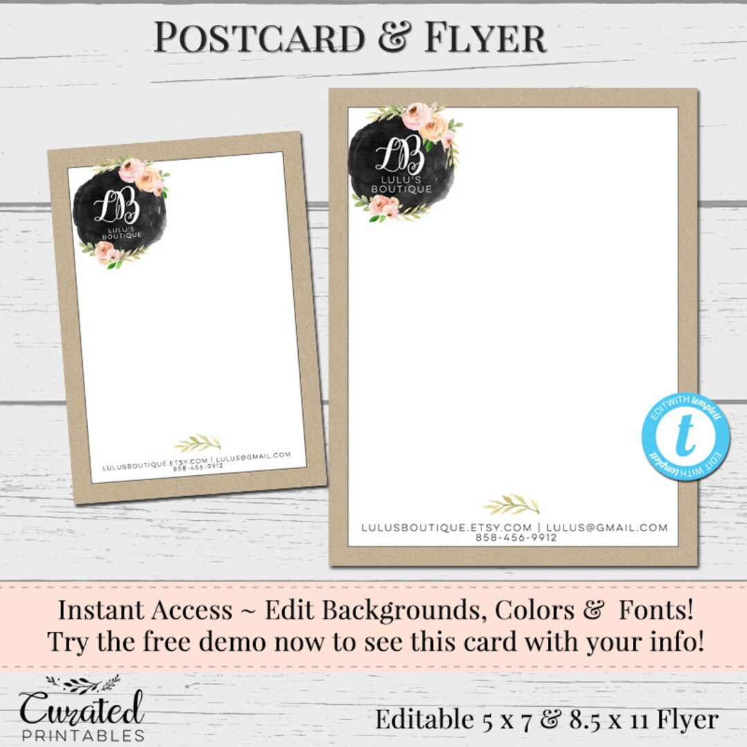 Letterhead, Editable Flyer, Vendor Flyer, Invitation for Vendors, DIY ...