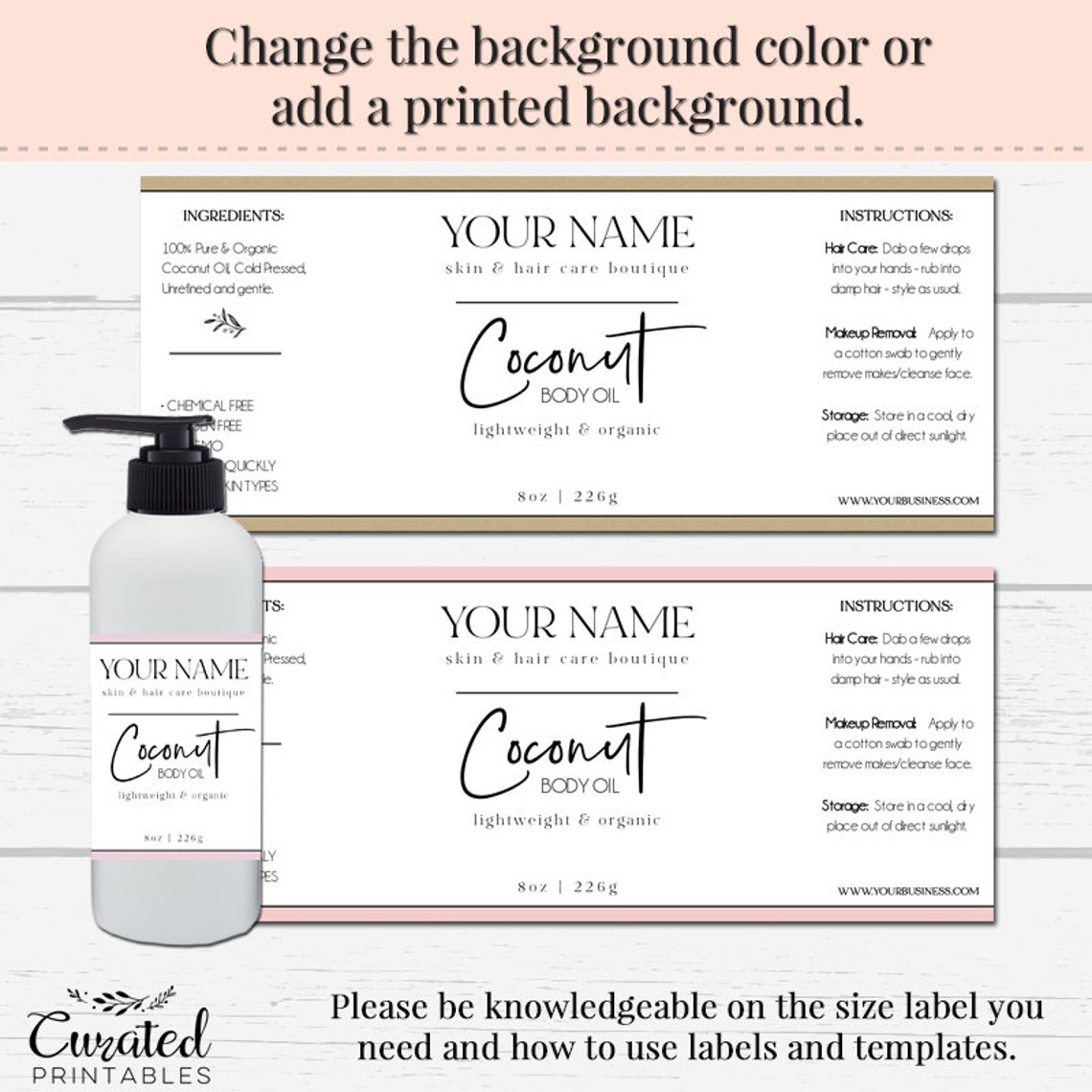 DIY Bottle Label Editable Bottle Label Editable Bottle - Etsy