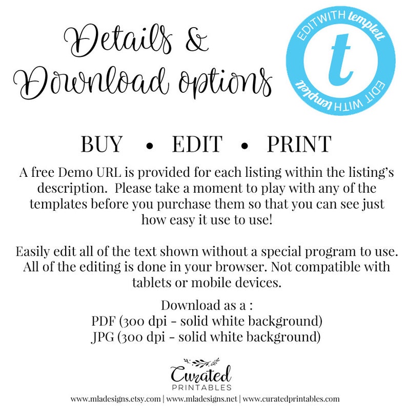 Rack Cardcookie Menu Bakery Services Bakery Menu DIY Card | Etsy