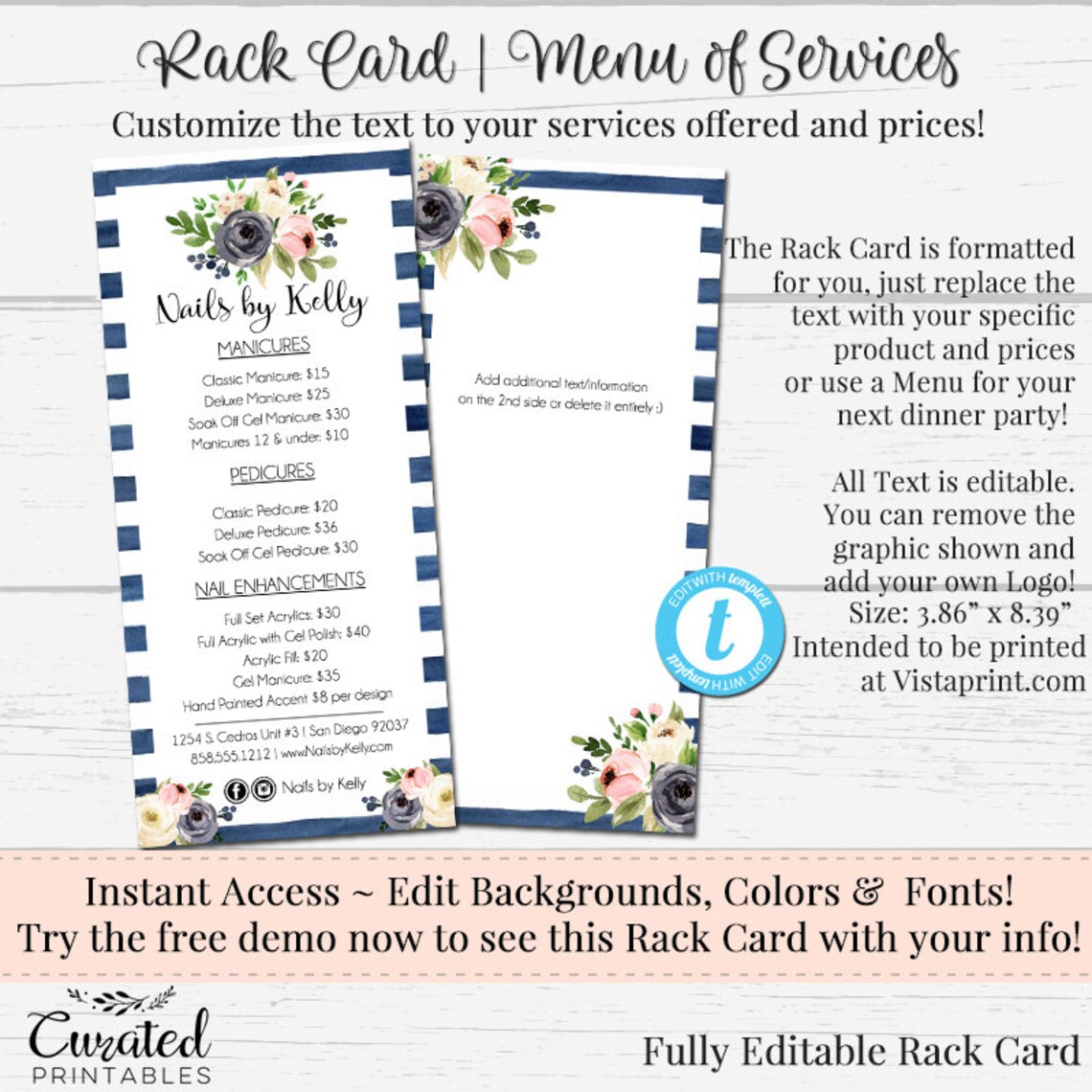 NEW Order Form Customizable Order Form Completely Editable - Etsy