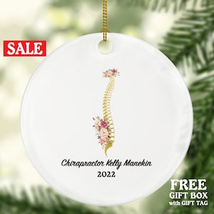 Personalized Chiropractor Christmas Ornament Custom Medical Orthopedic ...