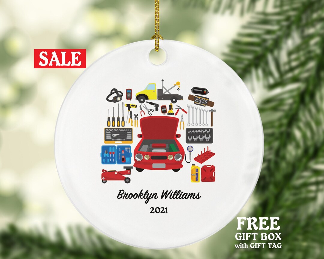 Car Mechanic Christmas Ornament for Repair Man Personalized ...
