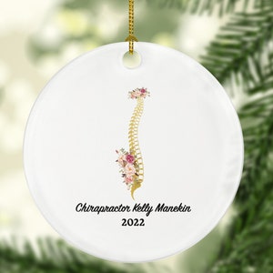 Personalized Chiropractor Christmas Ornament Custom Medical Orthopedic ...