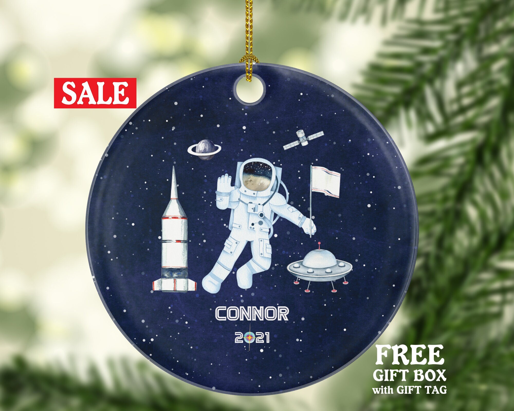 Astronaut Christmas Ornament
