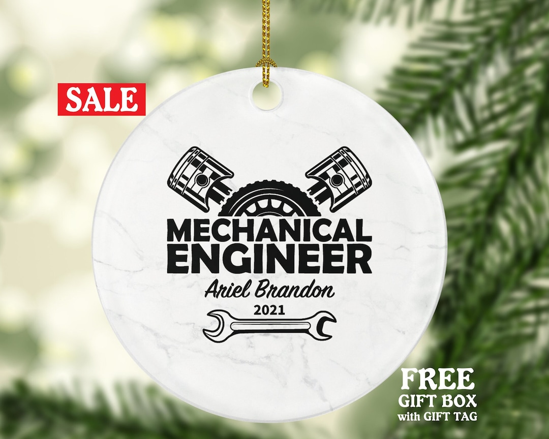 Mechanical Engineer Christmas Ornament Personalized - Engineer Custom ...