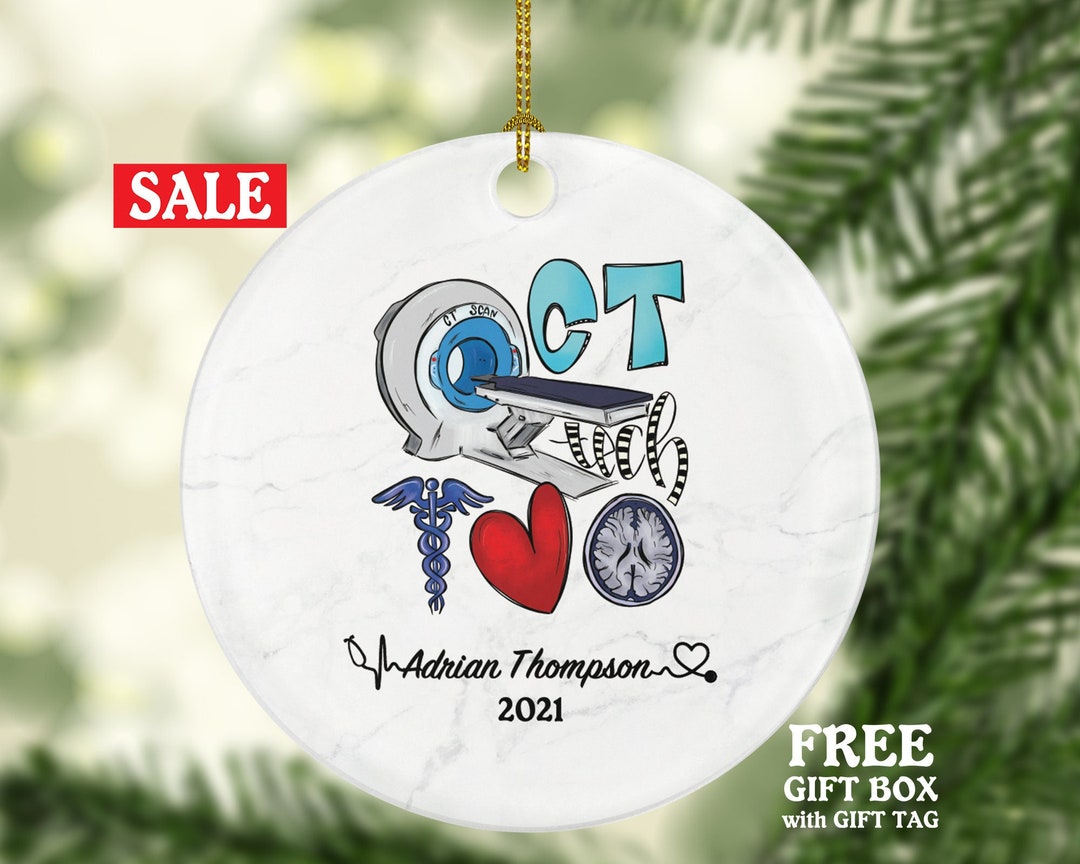Computed Tomography CT Christmas Ornament Personalized - Medical Scan ...