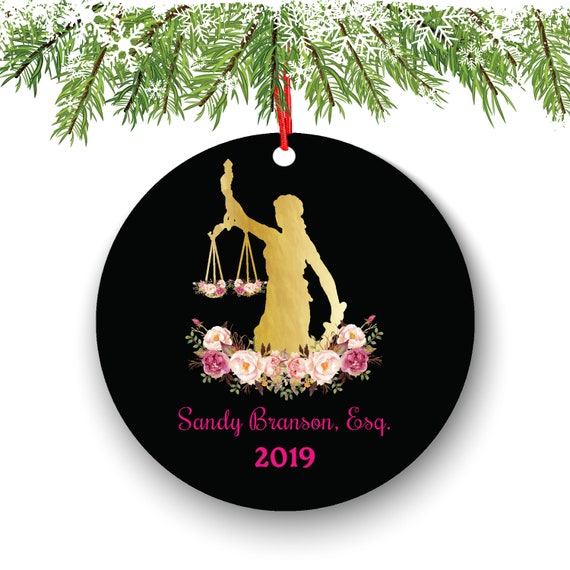 Personalized Lawyer Christmas Ornament Personalized Lawyer | Etsy