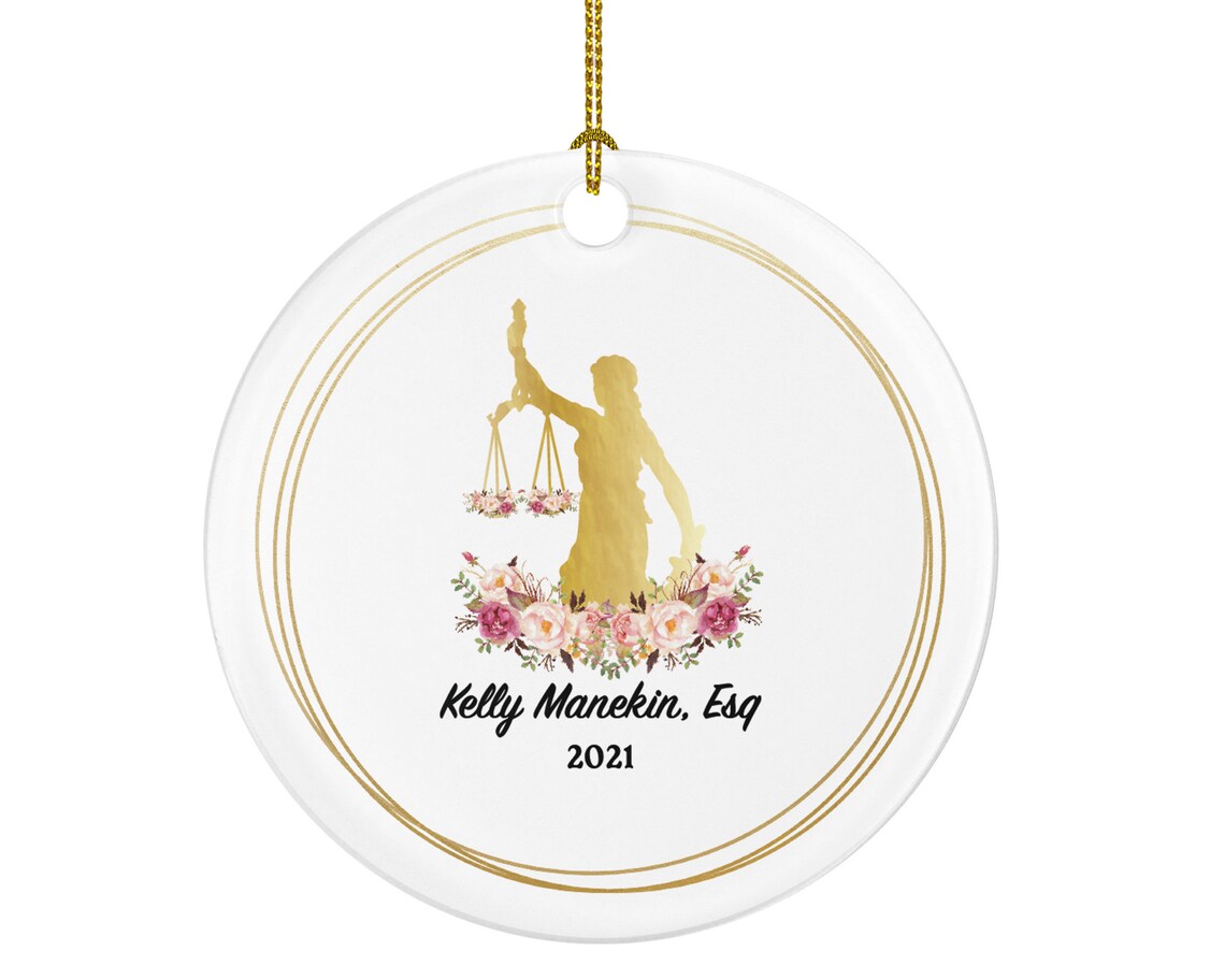 Personalized Lawyer Christmas Ornament Custom Lawyer Gift - Etsy