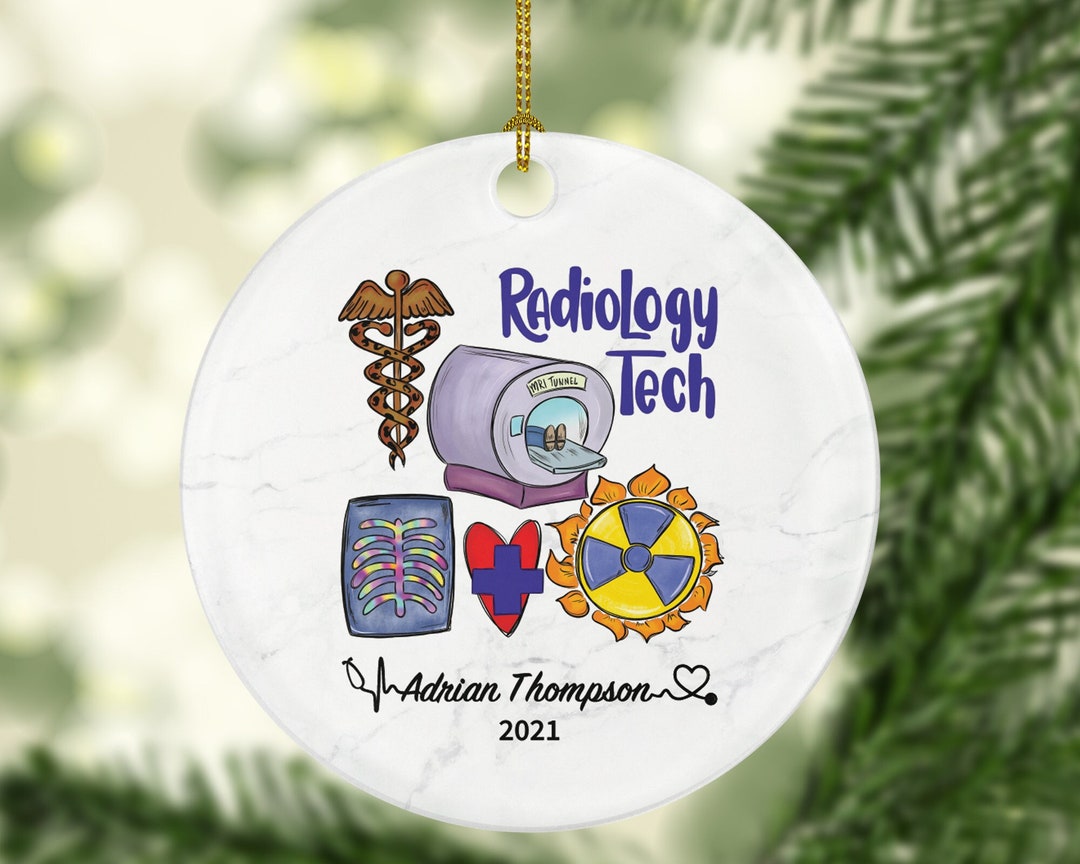 Radiology X-ray Tech Christmas Ornament Personalized - Radiologic Scan ...
