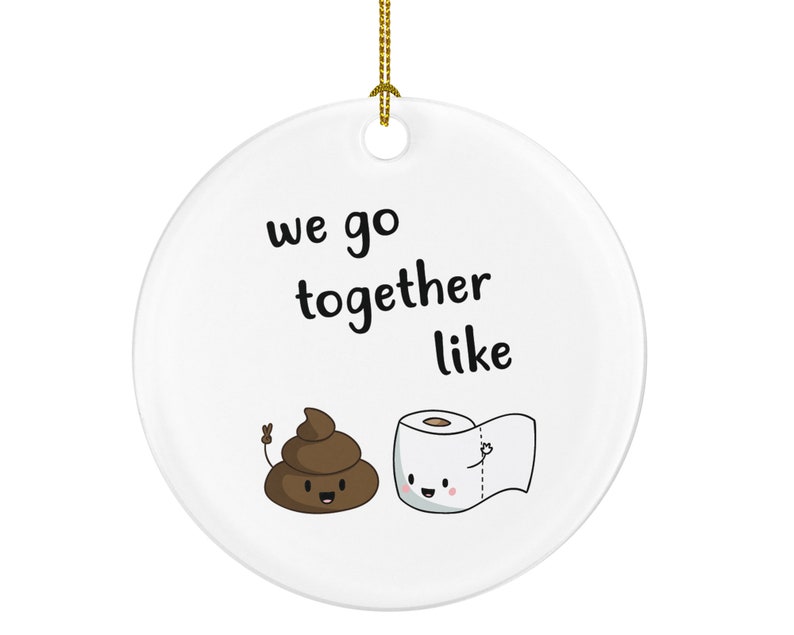 Toilet Paper and Poop We Go Together Like Funny Emoji Friends - Etsy