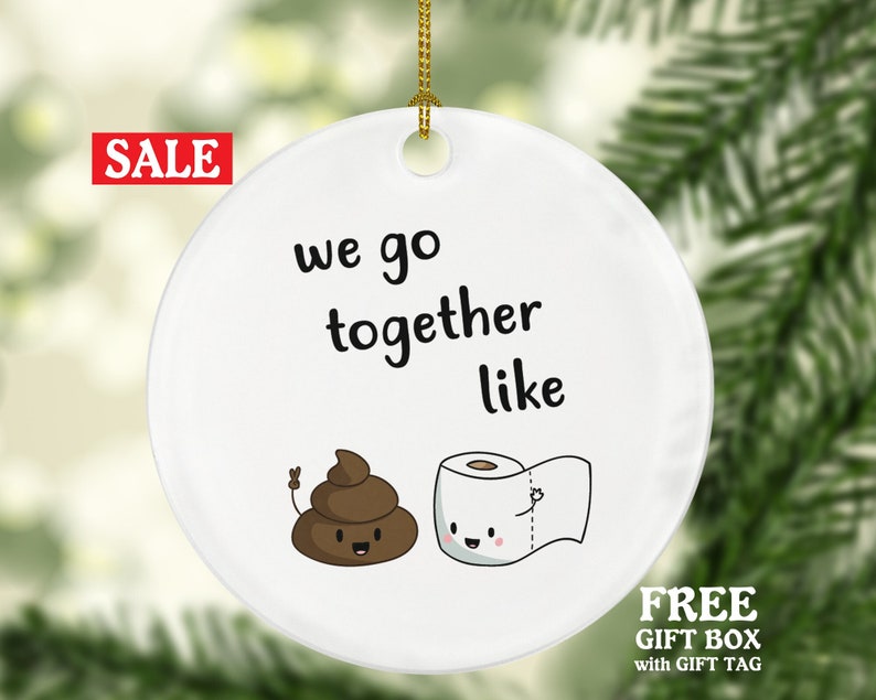 Toilet Paper and Poop We Go Together Like Funny Emoji Friends - Etsy