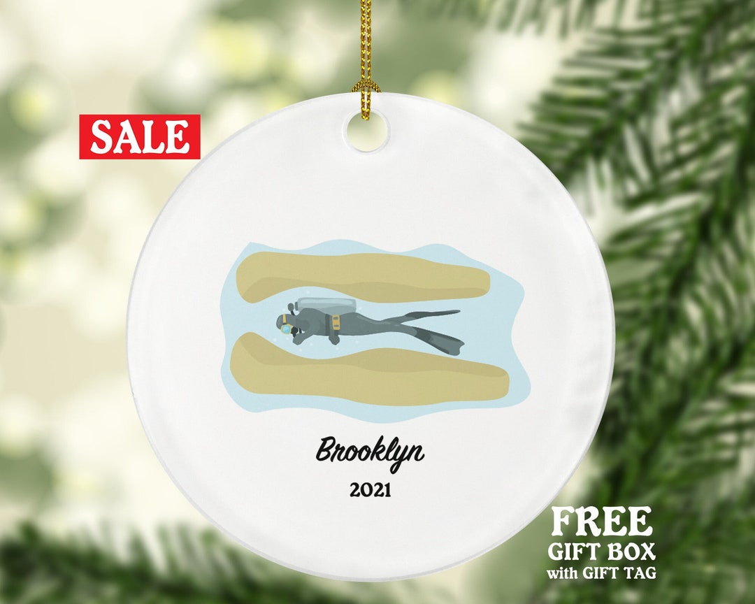 Personalized Cave Diving Christmas Ornament, Cave Diving Lover Gift ...
