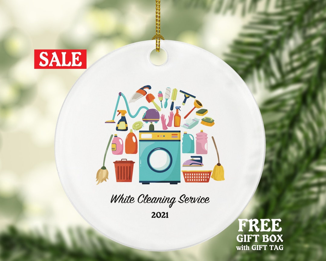 Cleaning Service Maid House Cleaner Housekeeper Christmas Ornament ...