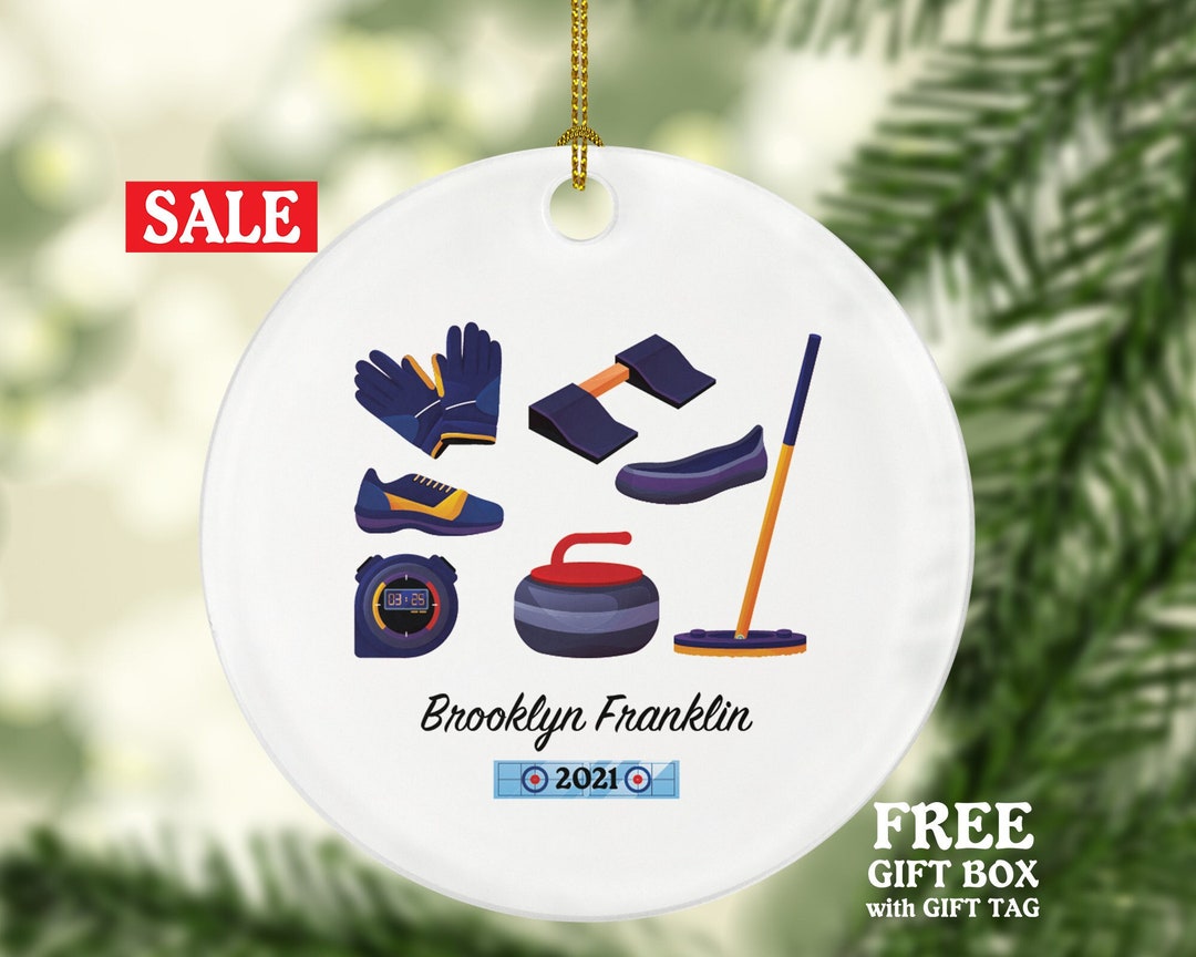 Curling Christmas Ornament Personalized, Gift for Curler Curling ...