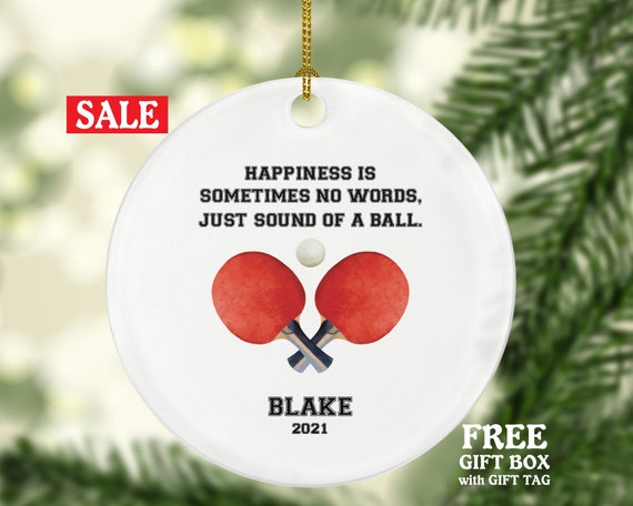 Table Tennis Player Ping Pong Ball Christmas Ornament - Etsy