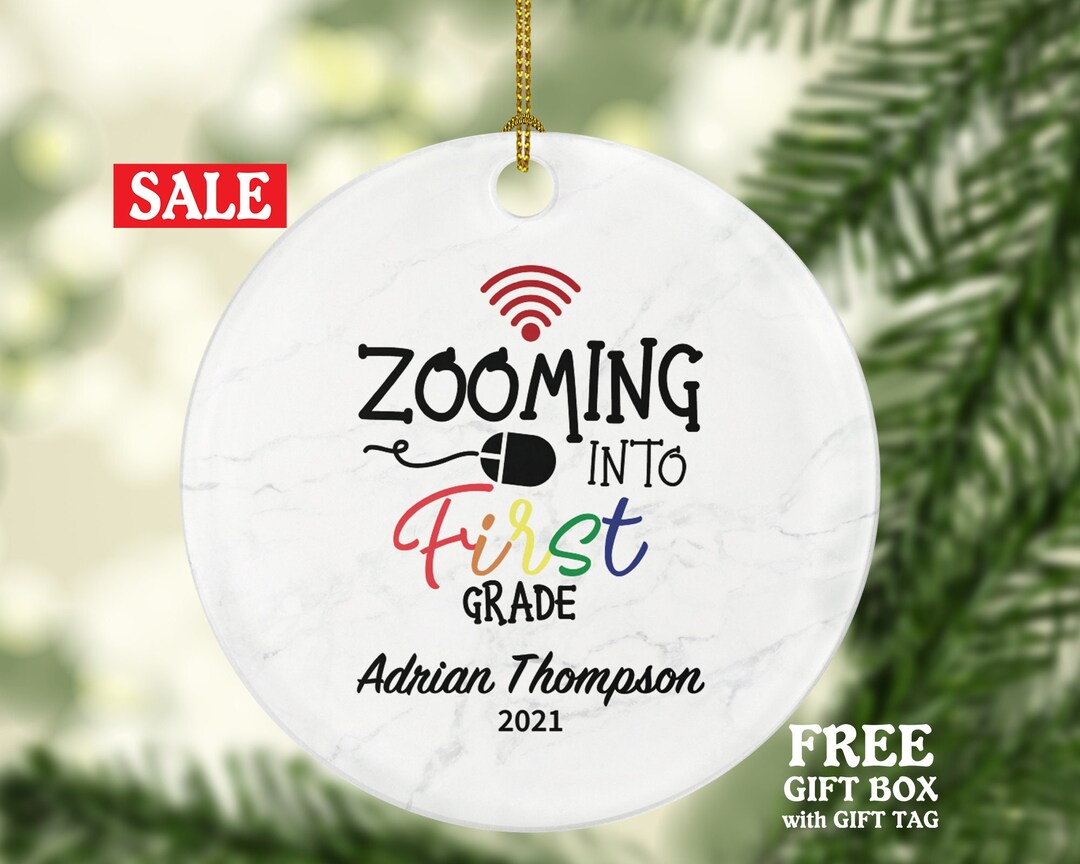 Virtual Grade Online Learning Christmas Ornament Personalized - Zoom ...