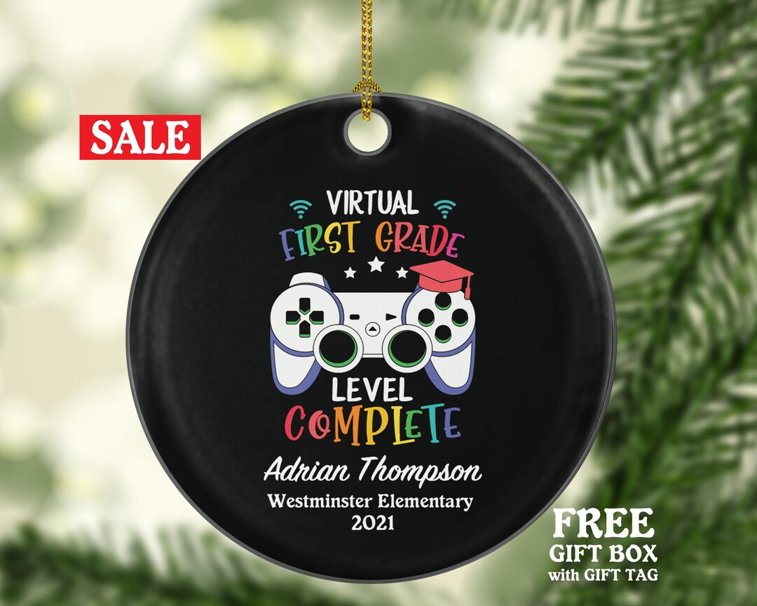 Virtual Grade Graduation Online Learning Christmas Ornament ...