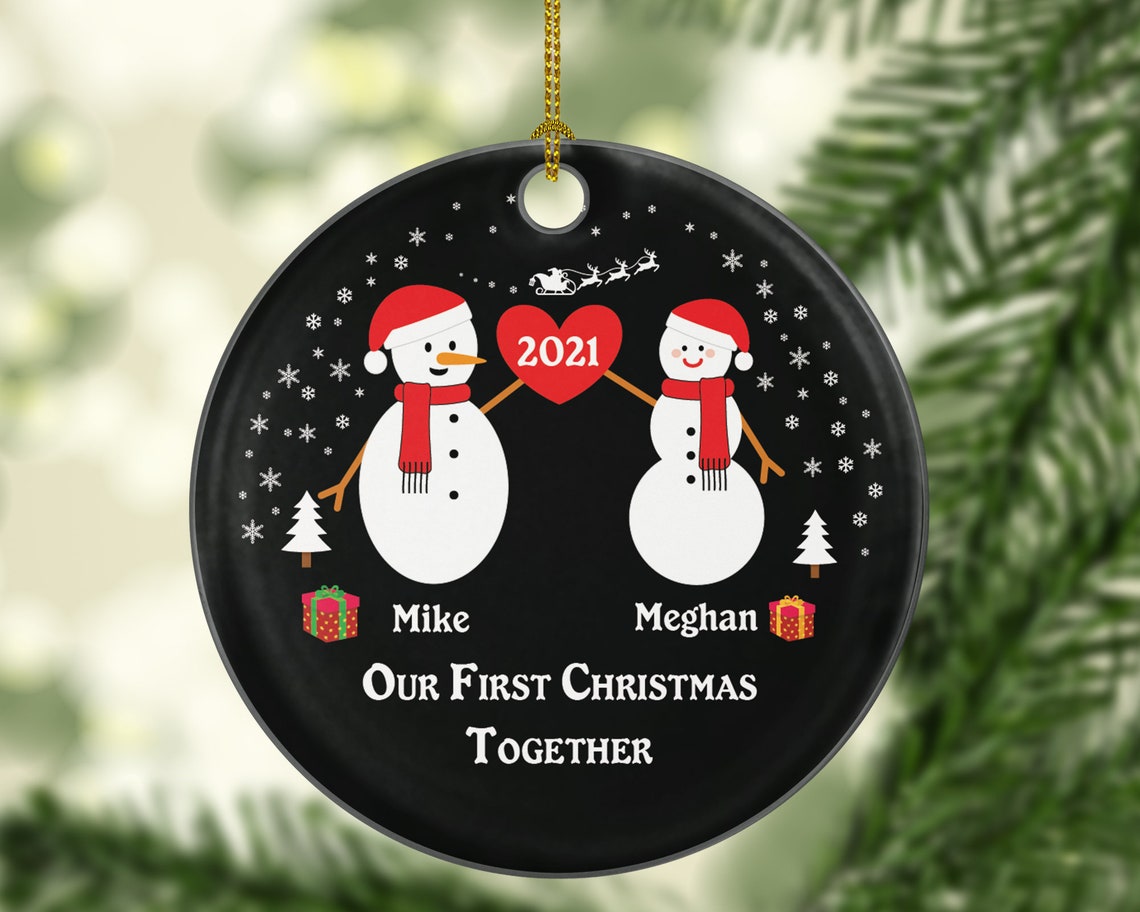 Personalized Our First Christmas Together Couple Ornament - Etsy