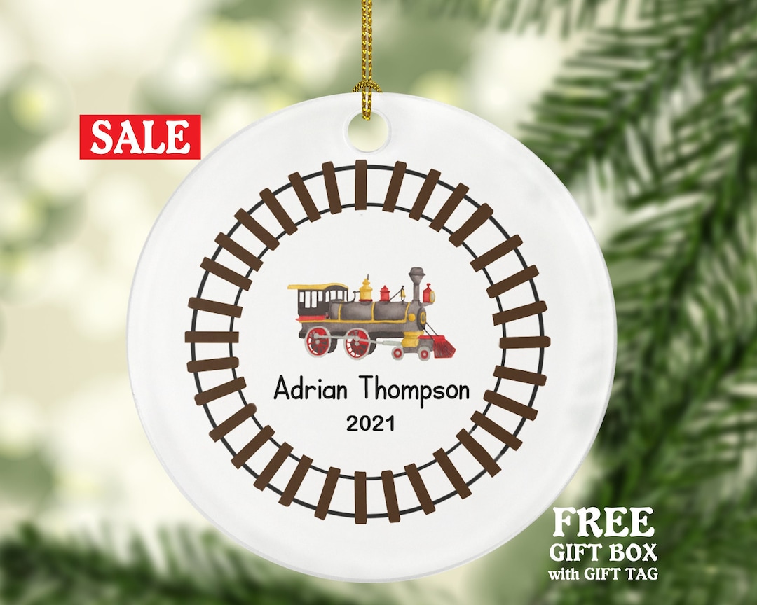 Personalized Train Christmas Ornament - Train Toy Ornament - Steam ...