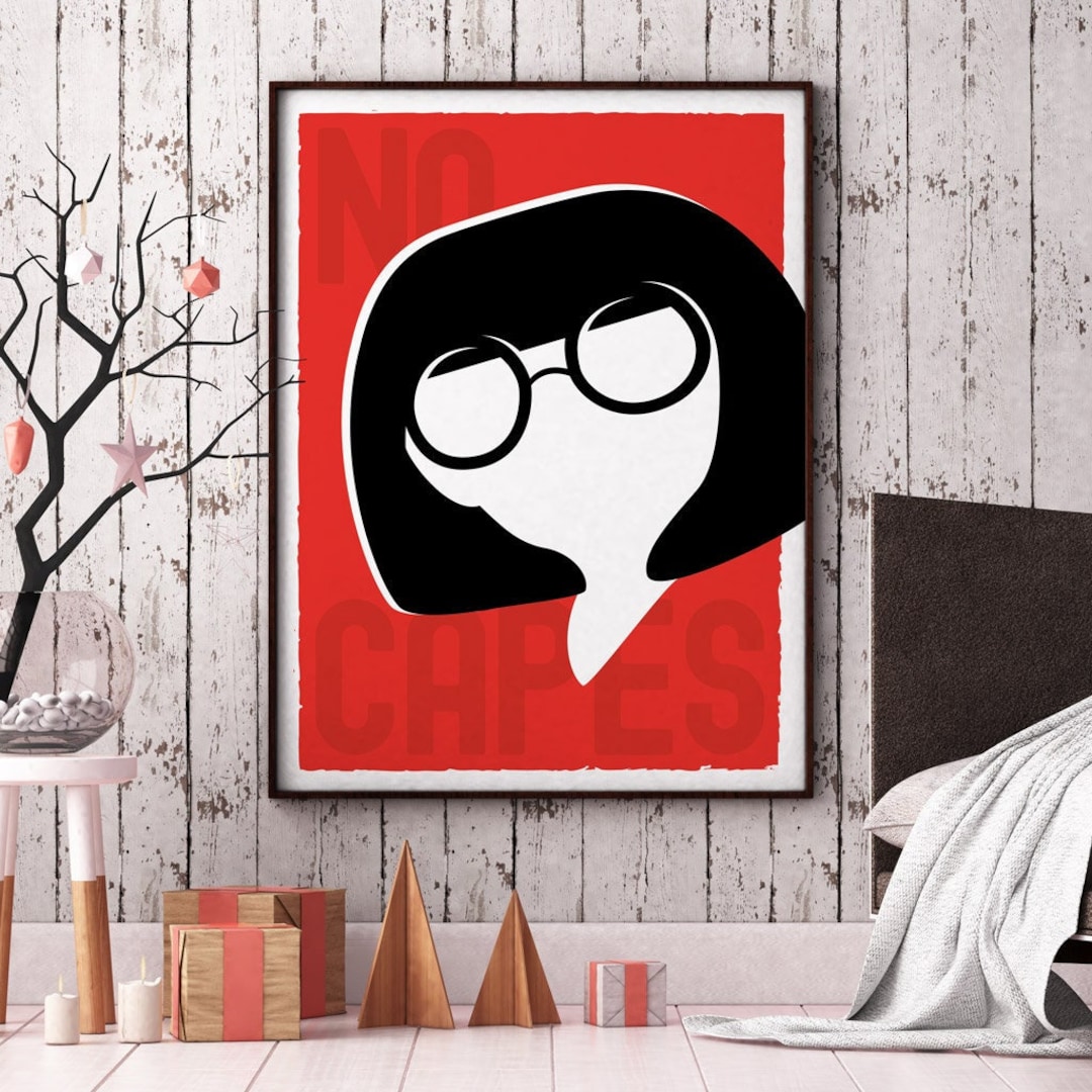 No Capes Giclee Fine Art Print, Wall Art Print, Superhero Wall Print ...