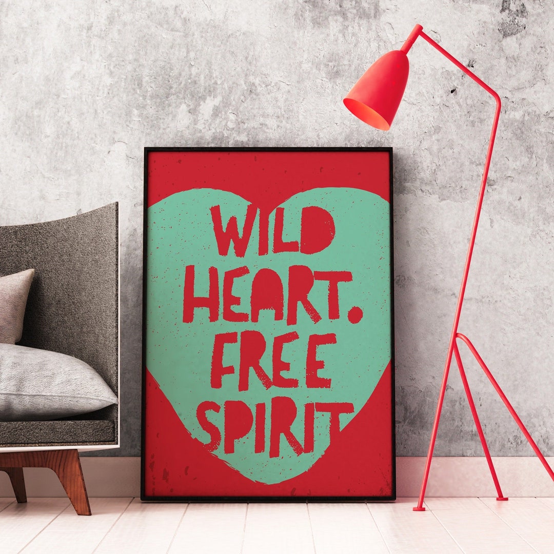 Wild Heart Free Spirit Giclee Fine Art Print, Wall Art Print ...