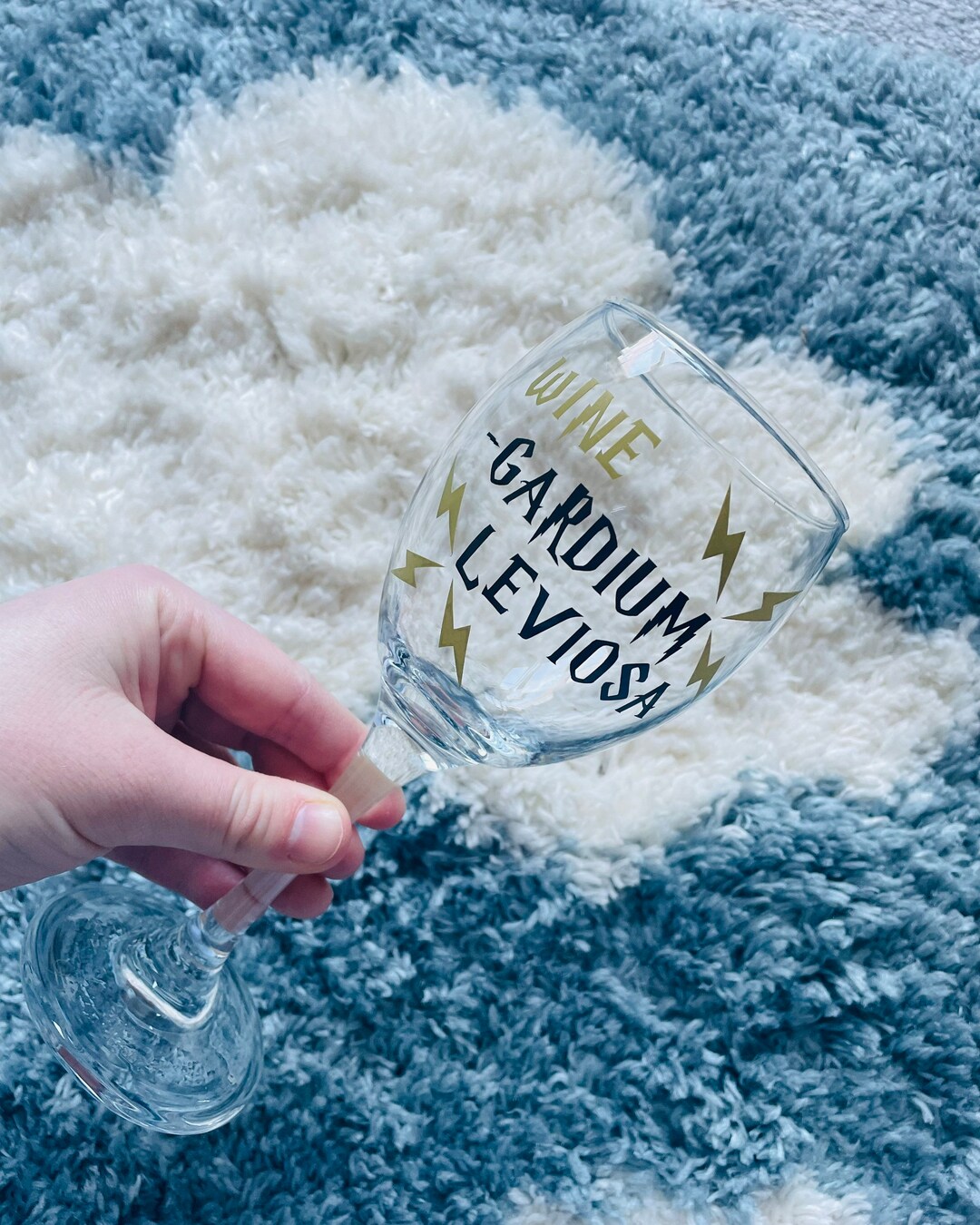 Wine-gardium Leviosa Wine Wizard Glass Magical Themed Wine Glass Wine ...