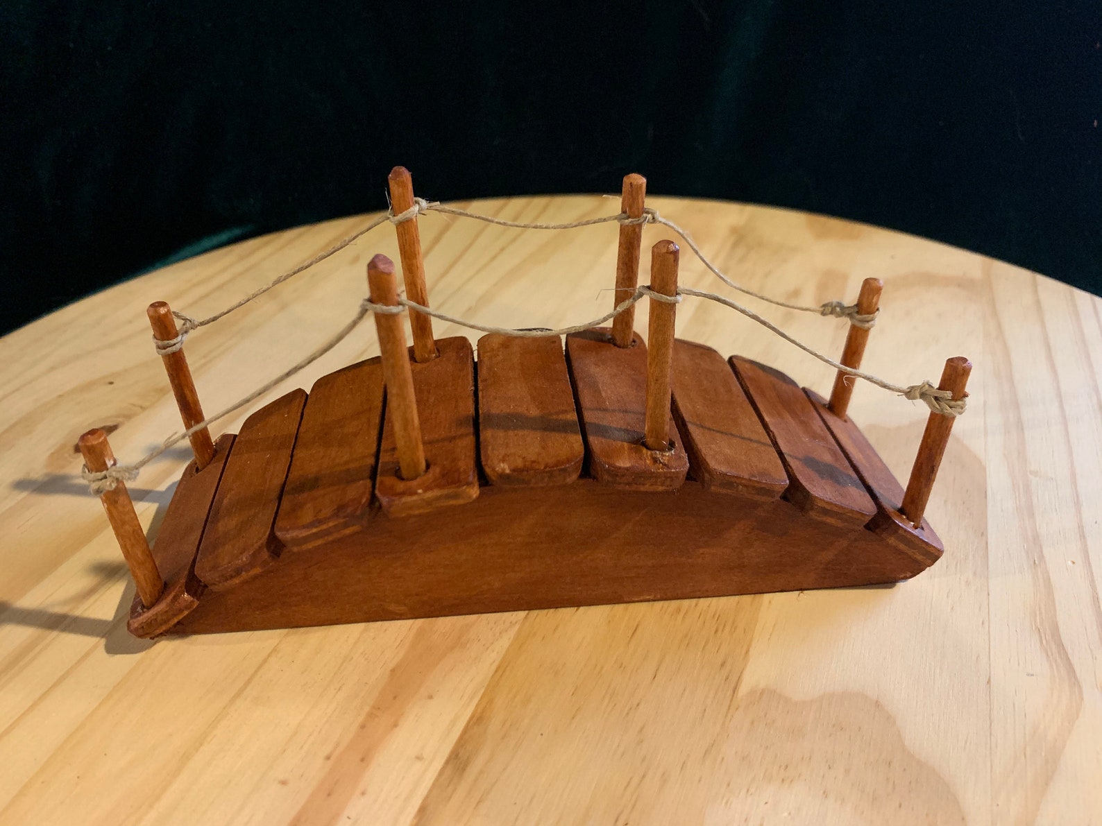 1 Miniature Handmade Foot Bridge With Rope Handles FREE - Etsy